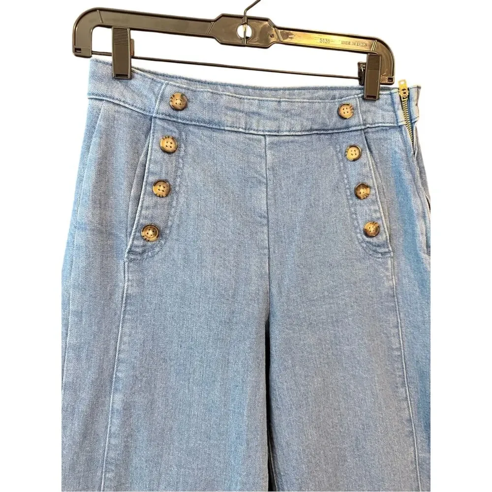 Old Navy | Pants & Jumpsuits | Old Navy Light Blue Highrise Cropped ...